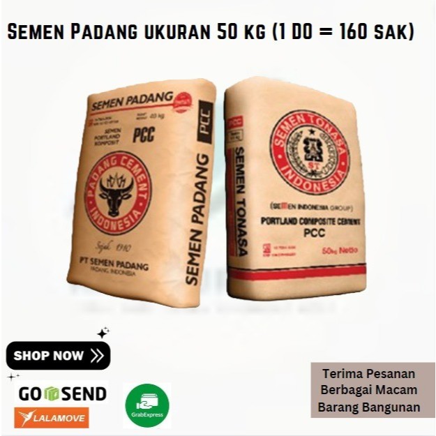 Jual Semen Padang ukuran 50 kg (1 DO = 160 sak) | Shopee Indonesia