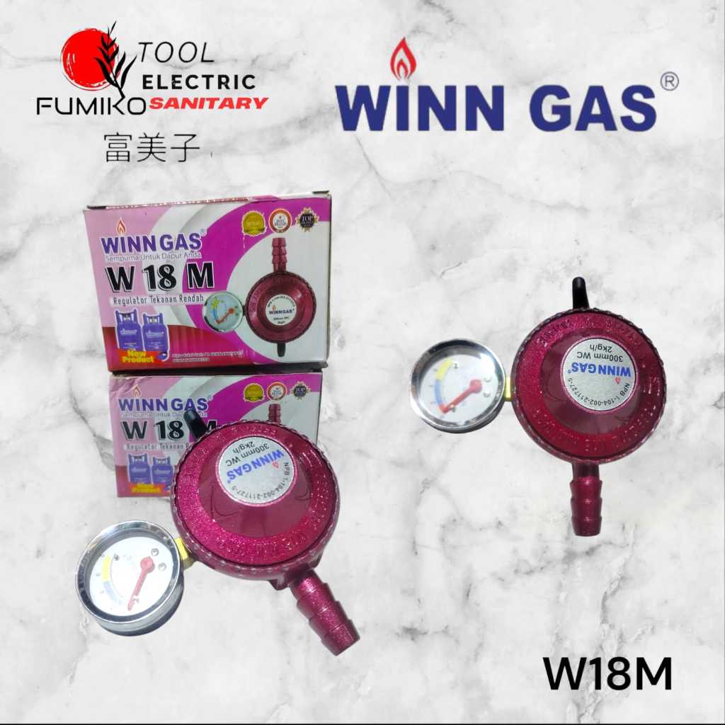 Jual REGULATOR WINNGAS W18M Maroon //REGULATOR GAS WINNGAS W18M ...