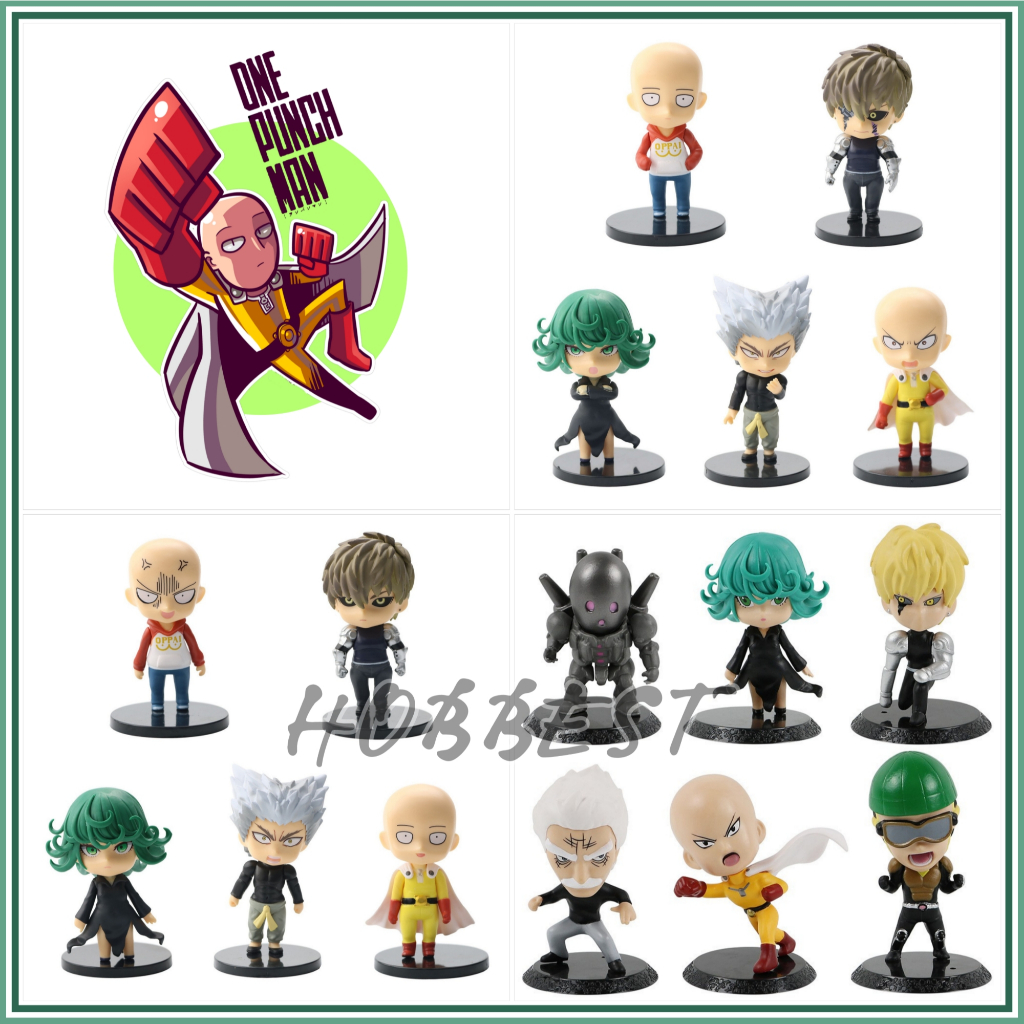 Jual Action Figure ONE PUNCH MAN Chibi set - Miniatur Topper Kue ...