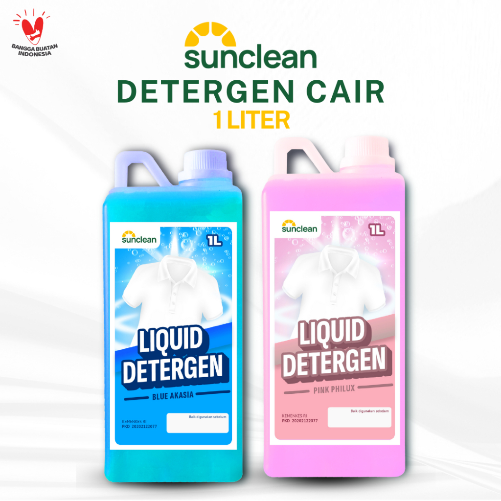 Jual SUNCLEAN Deterjen Cair Laundry Wangi Tahan Lama 1 Liter | Shopee ...