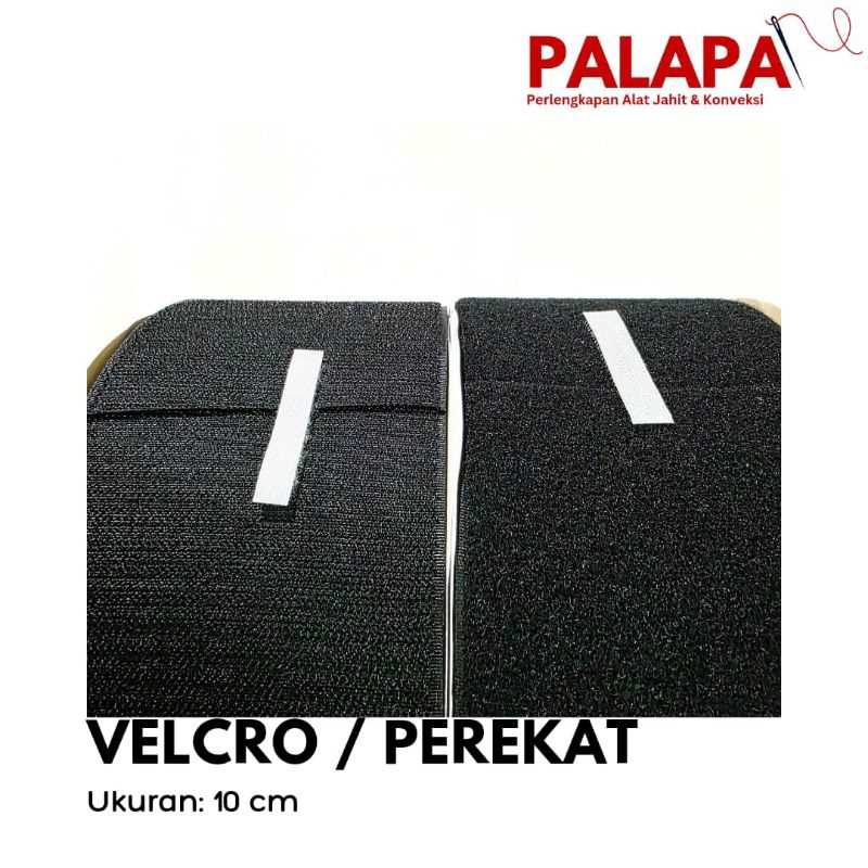 Jual Velcro perekat 10cm warna hitam 1roll ( halus/kasar) | Shopee ...