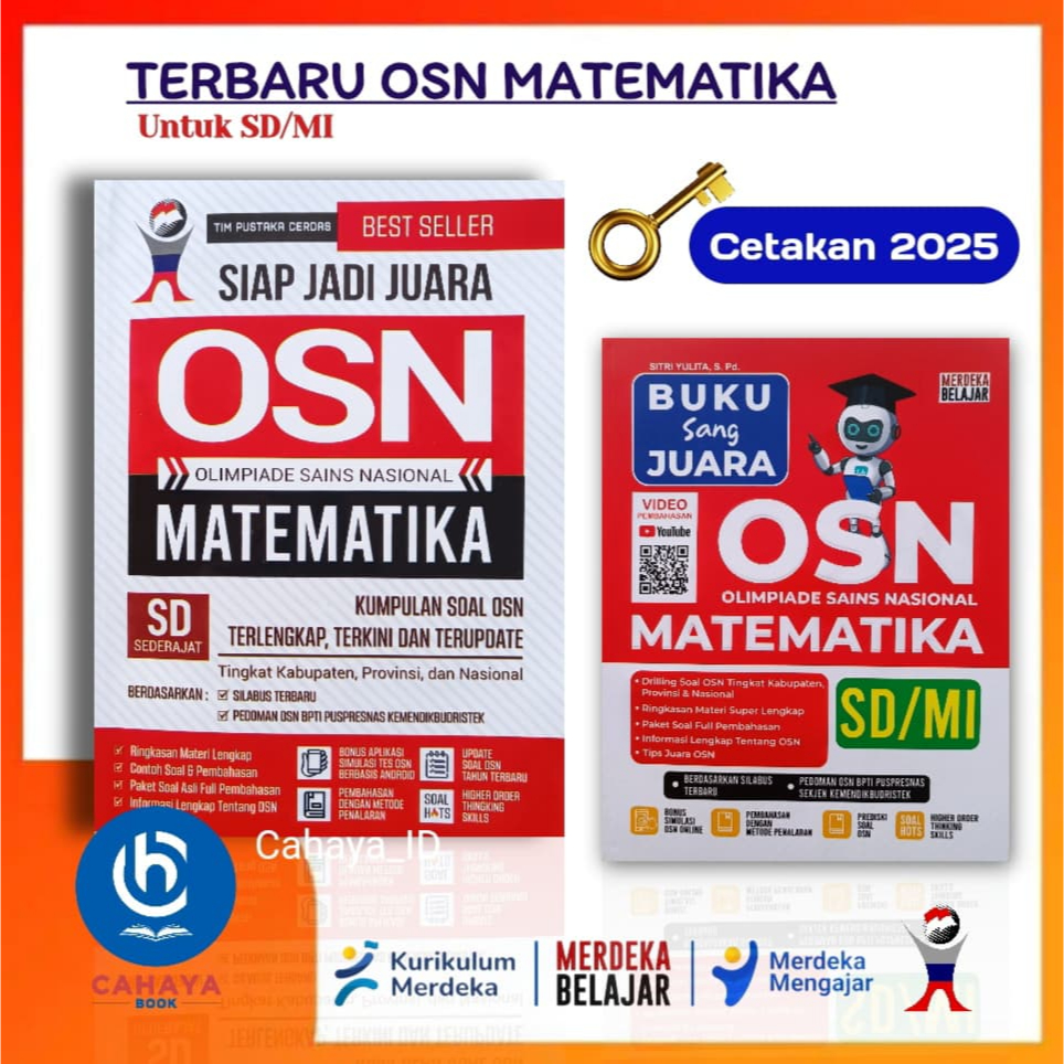 Jual Buku OSN Matematika SD/MI Sederajat - Buku Olimpiade Sains Nasional Matematika SD | Shopee ...