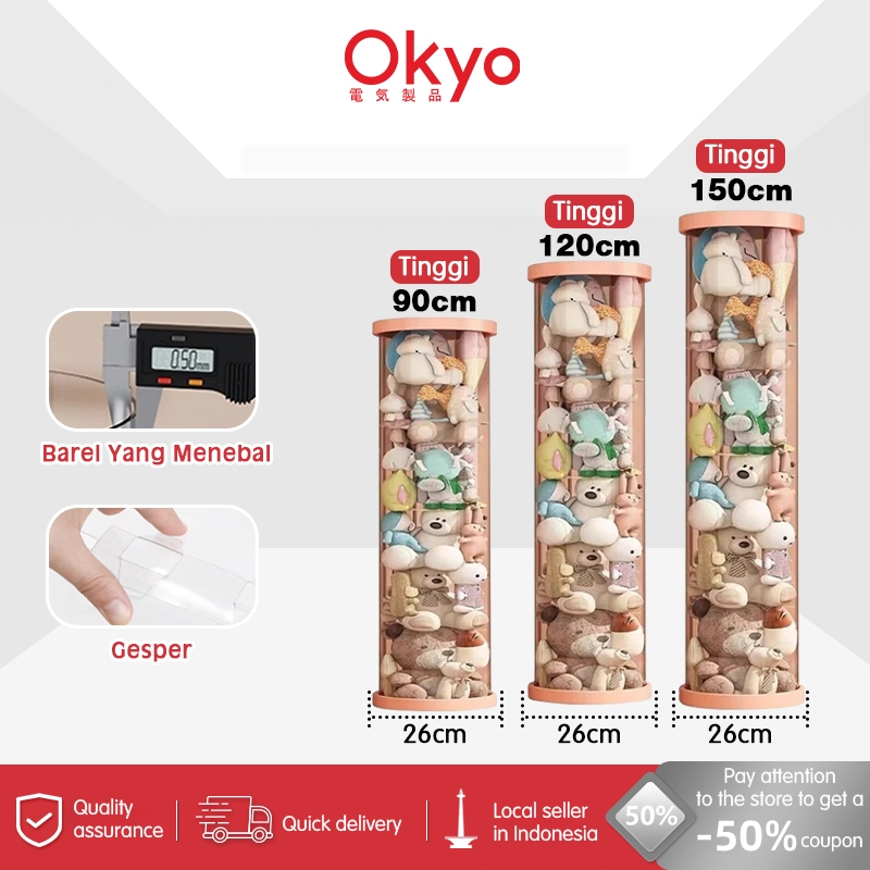 Jual Hadiah Doll Storage Bucket Gaya Ritsleting/Gesper Transparan ...