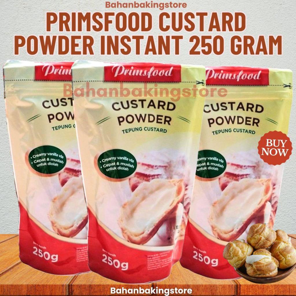 Jual PRIMSFOOD CUSTARD POWDER INSTANT 250 GRAM / TEPUNG CUSTARD / KRIM ...