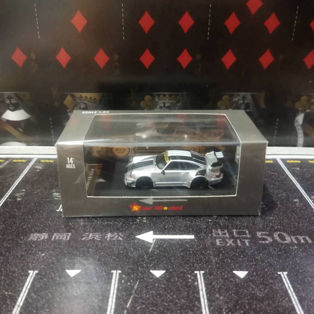 Jual Star Model Porsche 64 RWB 964 GT Wing Silver - Mini Scale | Shopee ...