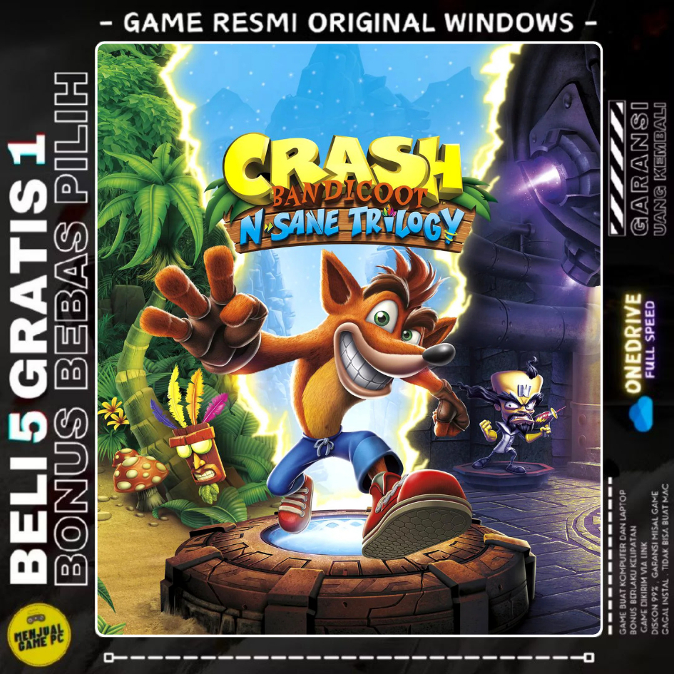 Jual CRASH BANDICOT N SANE TRILOGY - GAME WINDOWS ORIGINAL - GAME PC ...