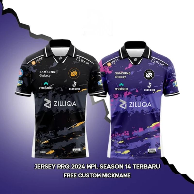 Jual Jersey Baju Kaos RRQ Terbaru 2024 MPL ID Season 14 Free Nickname | Shopee Indonesia