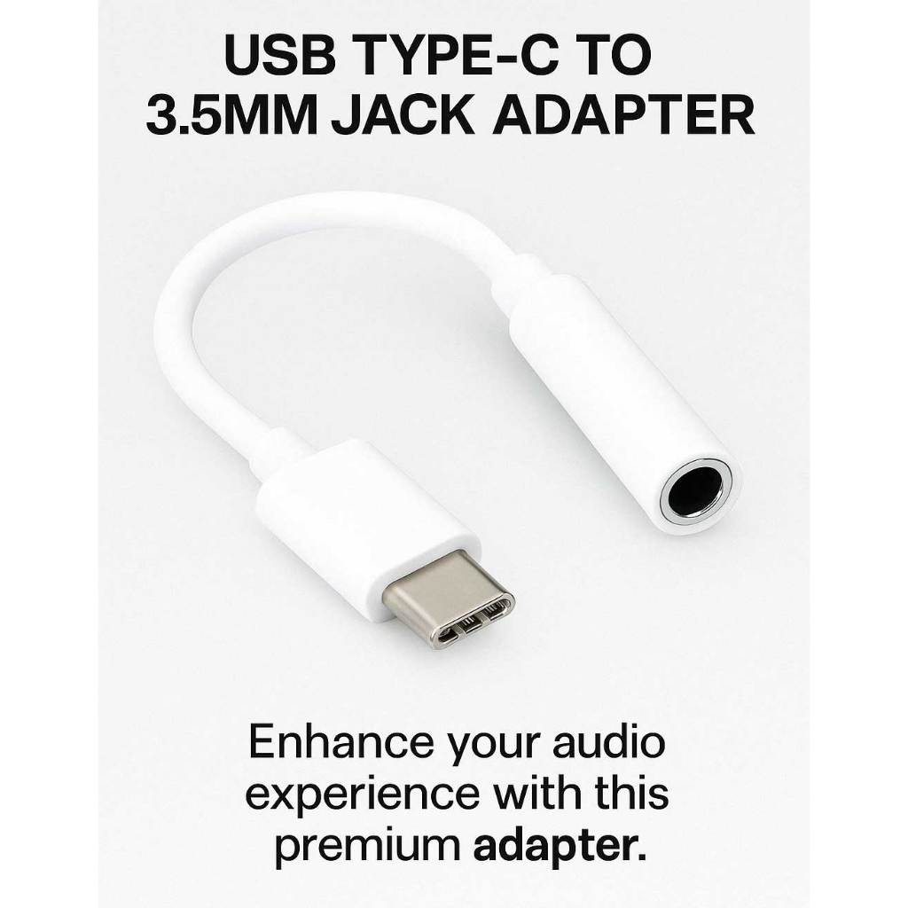 Jual Adapter USB Type-C ke Jack Audio 3.5mm | Kabel Converter Type C to ...