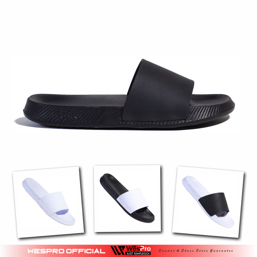 Jual Wespro Plain Sandal Selop Pria Eva Ringan Kekinian 39-43 | Shopee ...