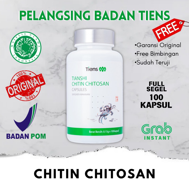 Jual CHITIN CHITOSAN TIENS | PELANGSING BADAN AMPUH | ORIGINAL TIANSHI ...