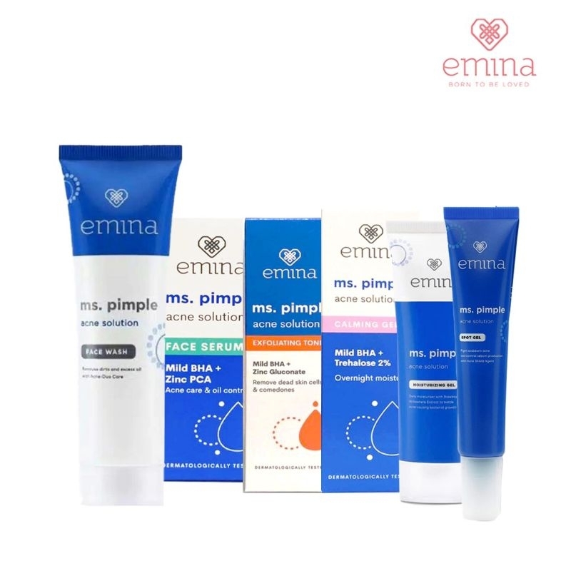 Jual Paket Emina Ms Pimple Acne Solution Complete Package | Shopee ...