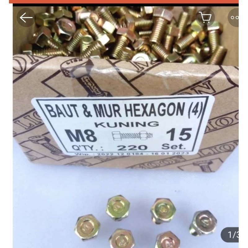 Jual [50 biji] Baut Siku Serbaguna Untuk Pasang Rak Siku | Shopee Indonesia