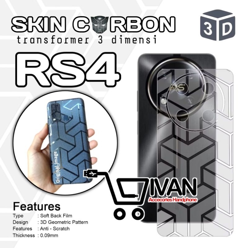 Jual Skin Carbon/Anti Jamur 3 Dimensi Transformer Itel RS4 | Shopee ...