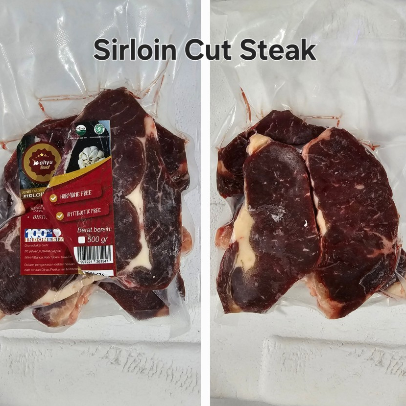 Jual Beef Sirloin Cut Steak Organic Grassfed 500gr - Daging Sapi ...