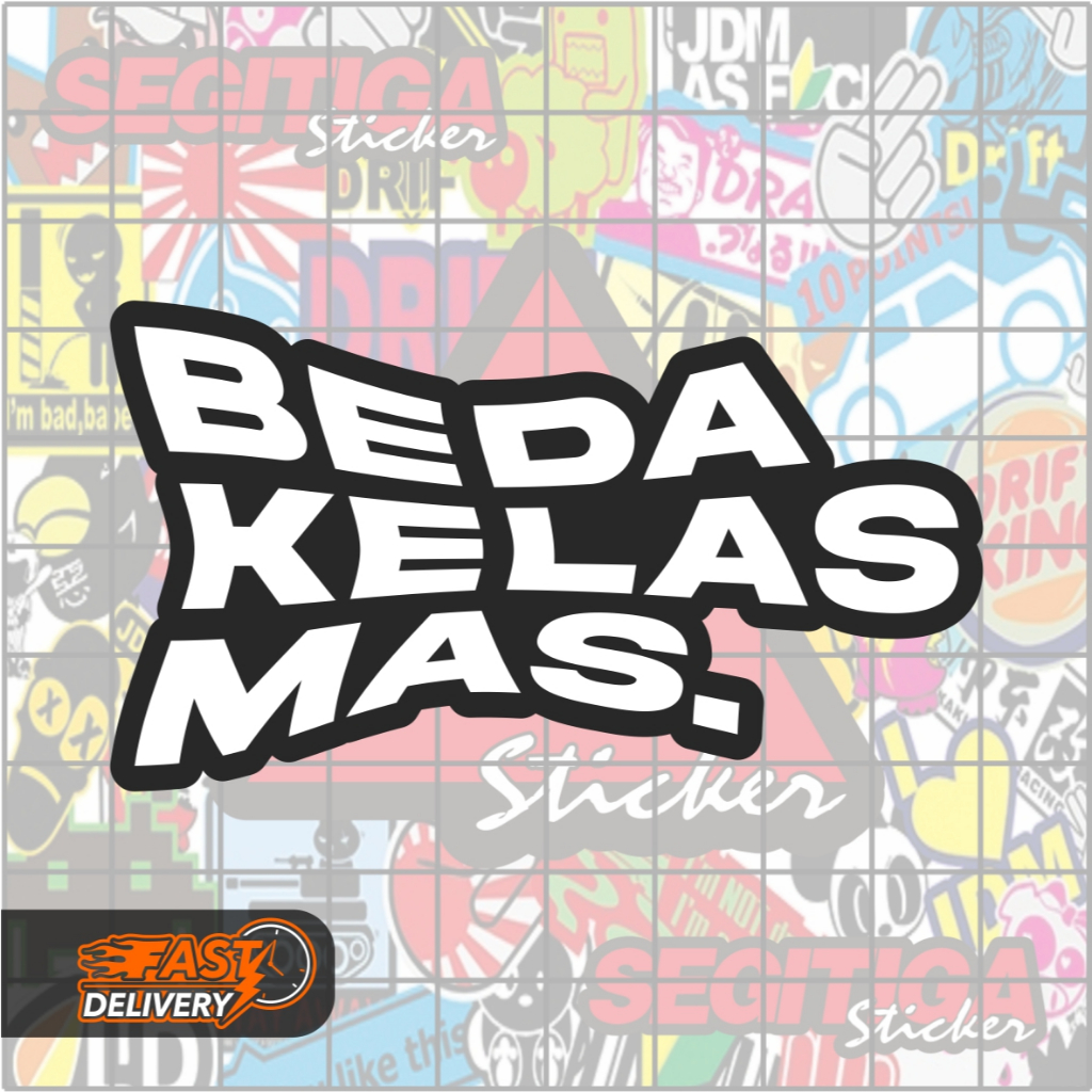 Jual Sticker Beda Kelas Mas Ukuran 8 x 4.5 Cm | Shopee Indonesia