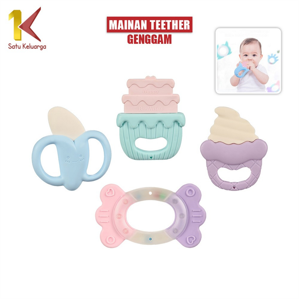 Jual Satu Keluarga Mainan Kerincingan Bayi Genggam M383 Teether Gigitan ...