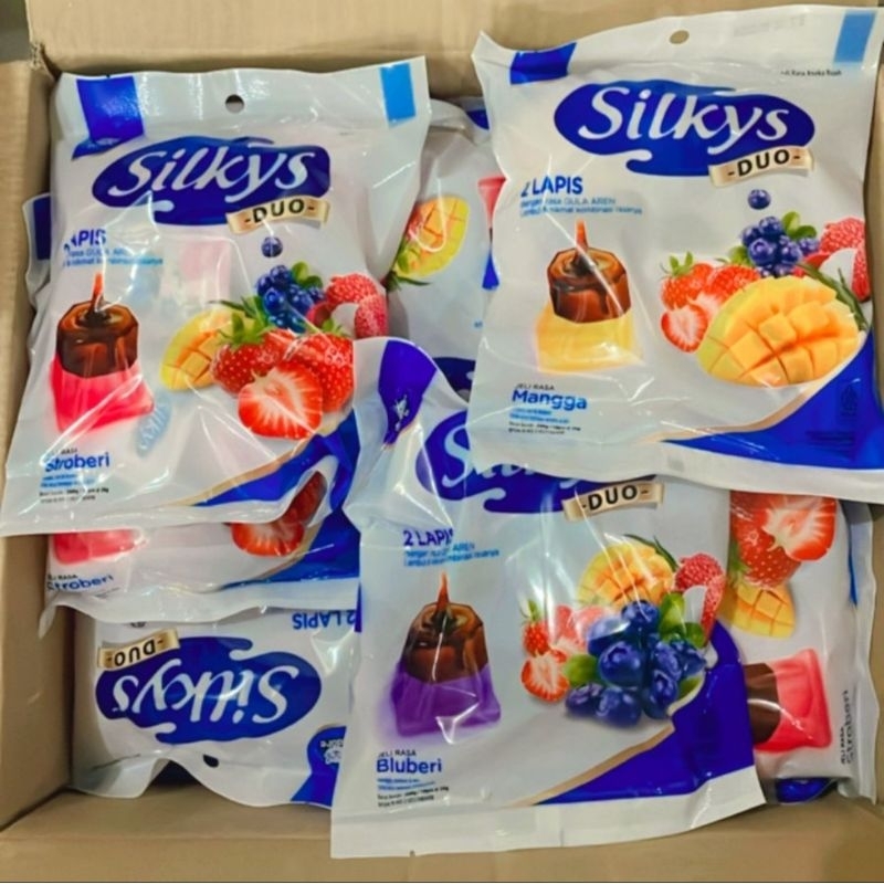 Jual Silkys Puding Duo Jeli Kemasan 500gr Repack Silkys Puding Duo ...
