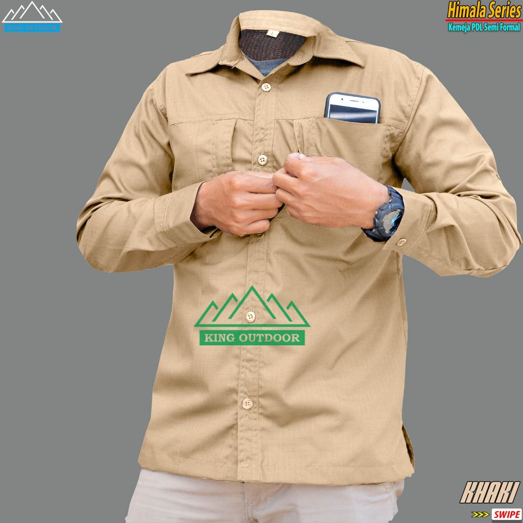 Jual Kemeja PDL Semi Formal Lengan Panjang Warna KHAKI – Pakaian Dinas ...