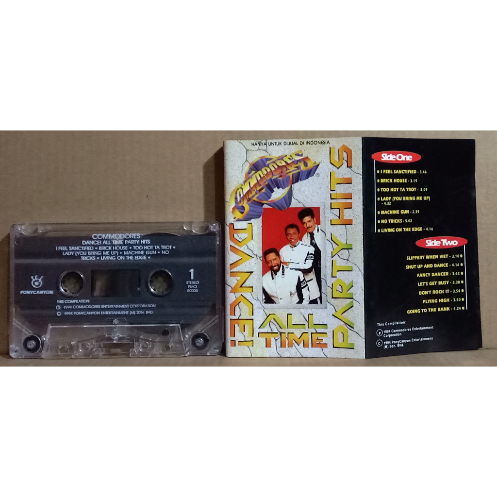 Jual COMMODORES - DANCE ALL TIME PARTY HITS - Kaset | Shopee Indonesia