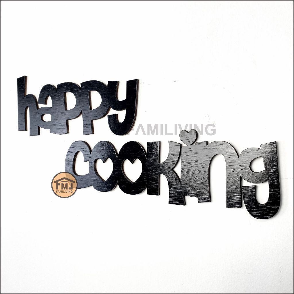 Jual tulisan timbul Happy Cooking ch | Shopee Indonesia