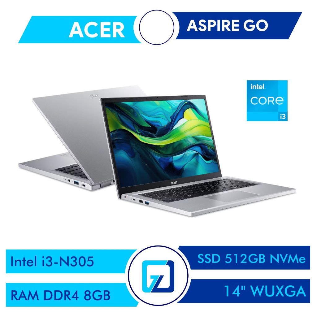 Jual Acer Aspire GO 14 AG14 31P 34GM Intel i3 N305 8GB SSD 256GB/512GB ...