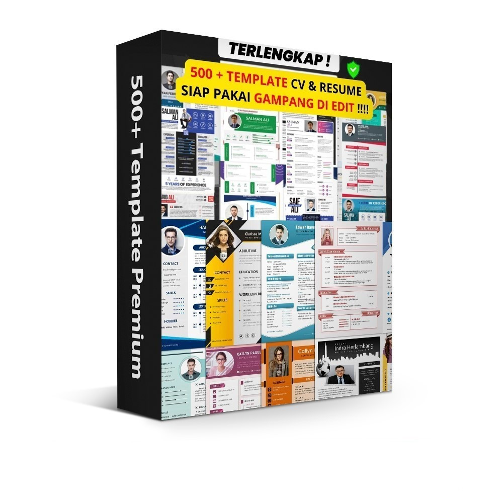 Jual 500+ Template CV & RESUME Premium (New) - CV Resume Curiculum ...