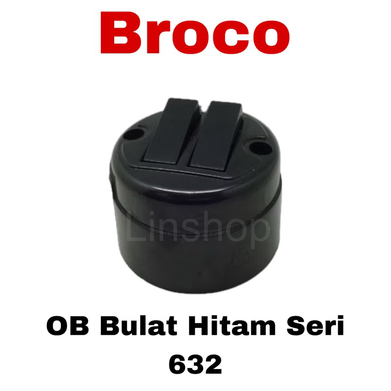 Jual BROCO OB SAKLAR SERI HITAM 632 N / DOUBLE SWITCH OUTBOW CLASSIC ...