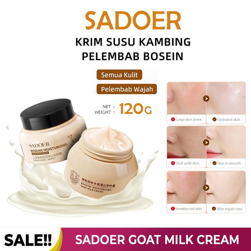Jual SADOER Skin Barrier Repair Boseine Moisturizer Cream 120g Pelembab ...