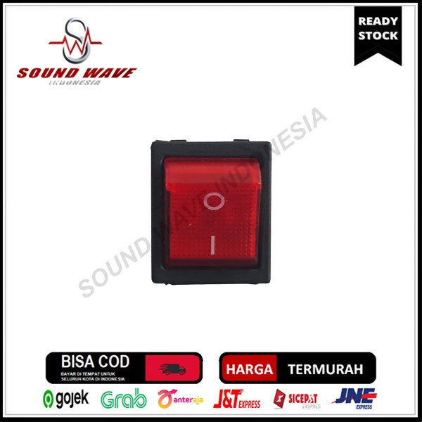 Jual SAKLAR ON OFF SWITCH POWER LAMPU MERAH BESAR | Shopee Indonesia