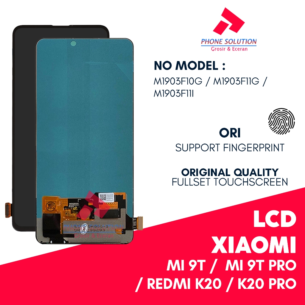 Jual LCD Xiaomi Mi 9T / Mi 9T Pro / Redmi K20 / K20 Pro - Fingerprint Fullset TouchScreen ...