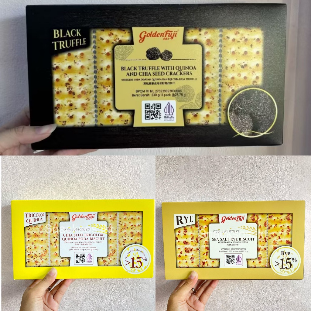 Jual GOLDEN FUJI SEA SALT RYE BISCUIT / BLACK TRUFFLE WITH QUINOA AND ...