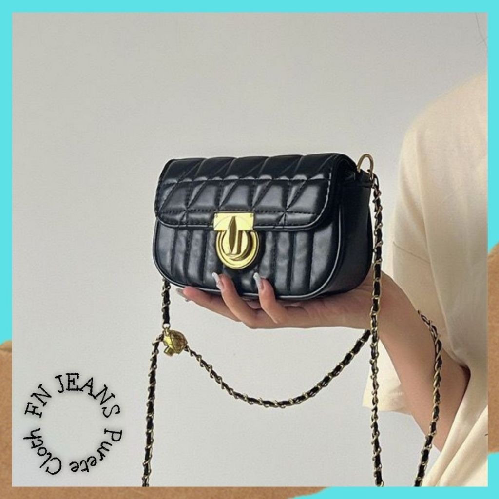 Jual Women's Shoulderbag Sling Bag Tas Wanita Cantik Elegant Style Tas Selempang Dengan Tali ...