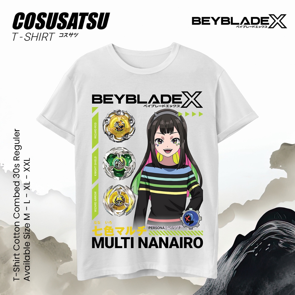 Jual Nanairo Multi Maruchi Beyblade X Kaos T-Shirt | Shopee Indonesia