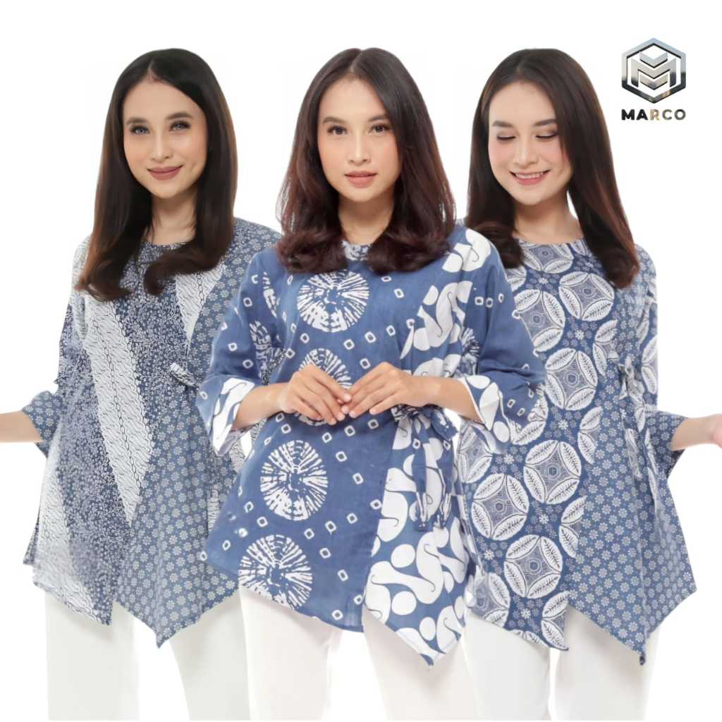 Jual BAJU BATIK WANITA MODERN MONALISA GENES M, L, XL Asli Pekalongan ...