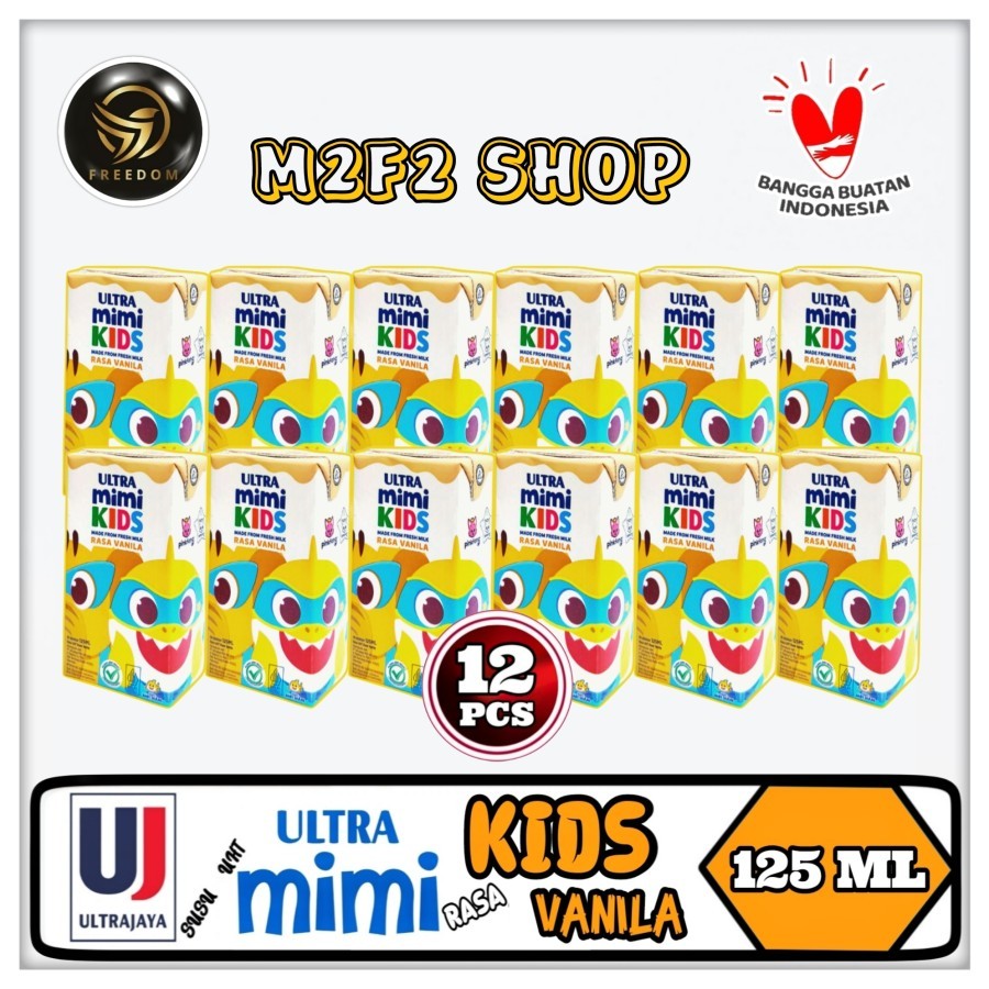 Jual Susu Ultra Milk Mimi Kids Kotak UHT Rasa Vanila | Vanilla - 125 ml (Kemasan 12 Pcs ...