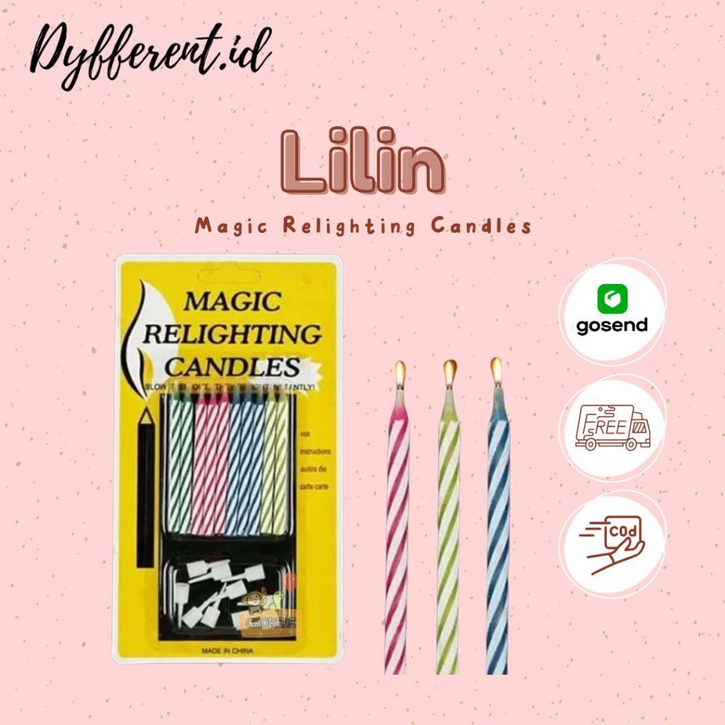 Jual Lilin Magic / Lilin Magic Relighting Candles / Lilin Ulang Tahun ...