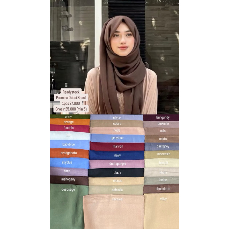 Jual PASHMINA DUBAI SHAWL | Shopee Indonesia