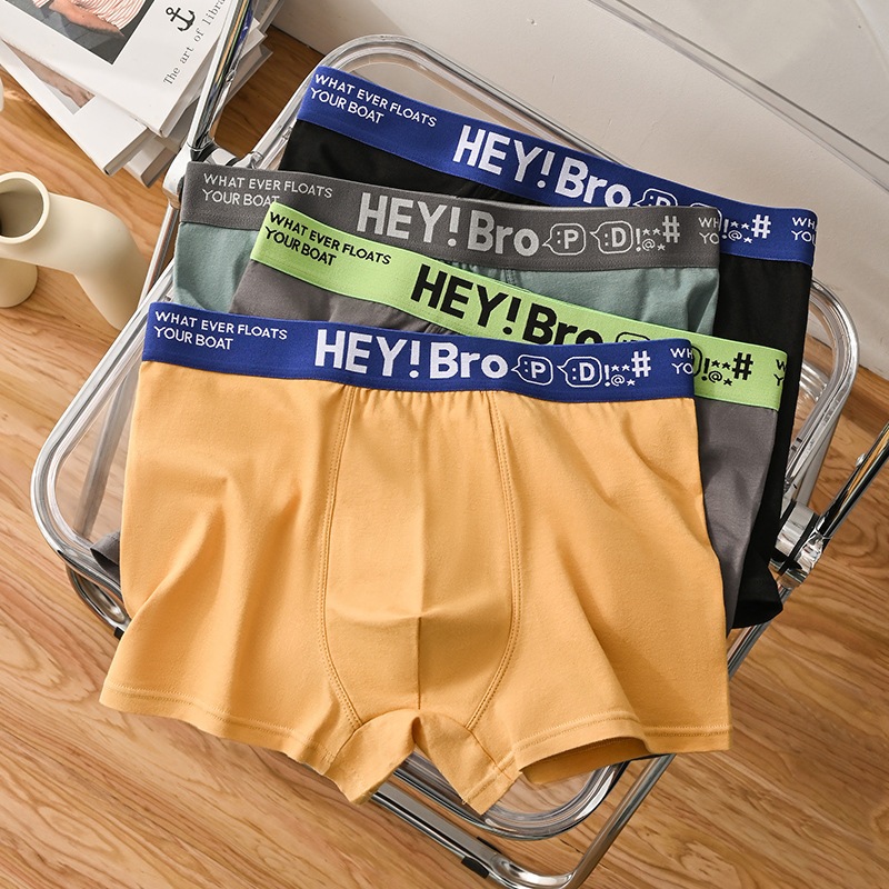 Jual Boxer HEY BRO Celana dalam sudut datar anti bakteri pria | Shopee ...