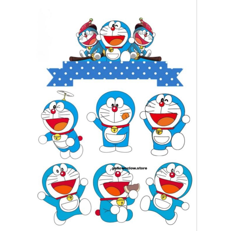 Jual Topper Kue Ulang Tahun Doraemon/ Cake Topper Doraemon/Hiasan Tema ...