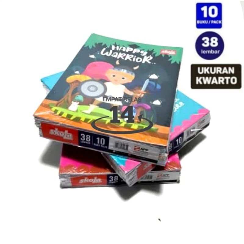 Jual 1 Pak Buku Tulis Sidu Skola 38 Lembar ( Isi 10 Buku ) | Shopee ...