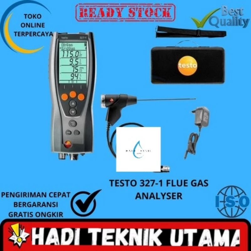 Jual Testo 327-1 Flue Gas Analyser / Gas Analyzer Standard Kit | Shopee ...