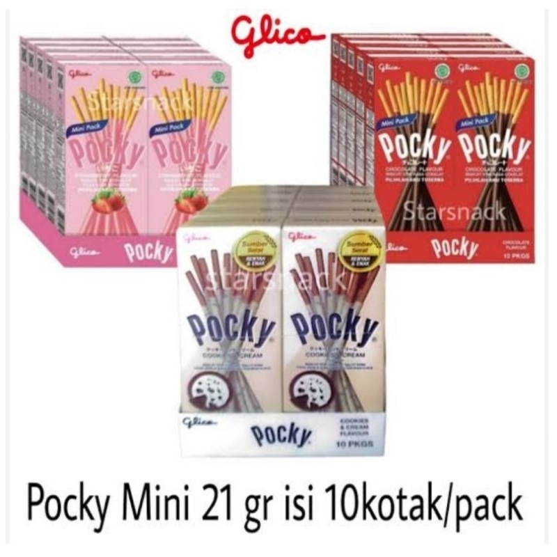 Jual PROMO ( Pocky mini 1 pack isi 10 box x 21gr ) | Shopee Indonesia