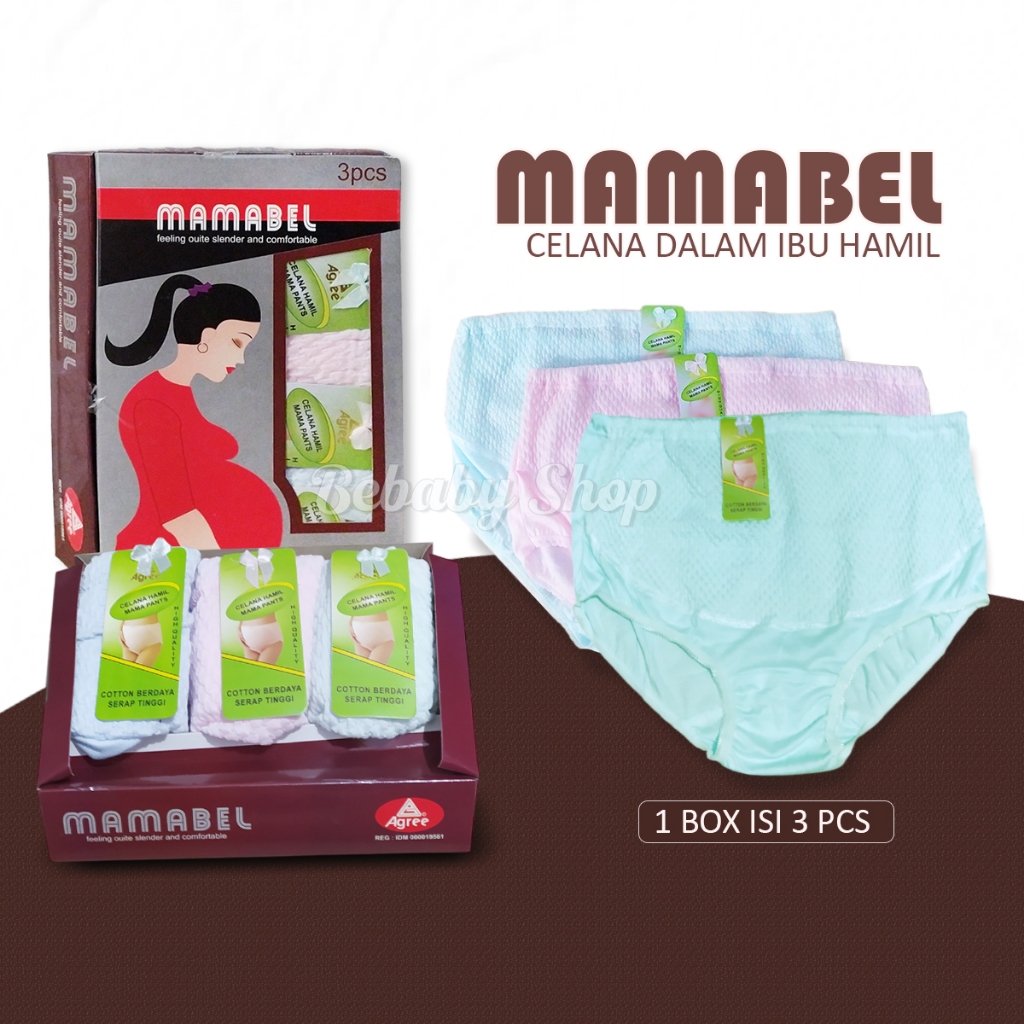 Jual Celana Dalam Ibu Hamil Mamabel Coklat Elastis 1 Box 3pcs Allsize | Shopee Indonesia
