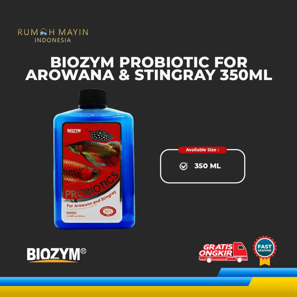 Jual Biozym Probiotic for Arowana & Stingray - 350mL | Shopee Indonesia