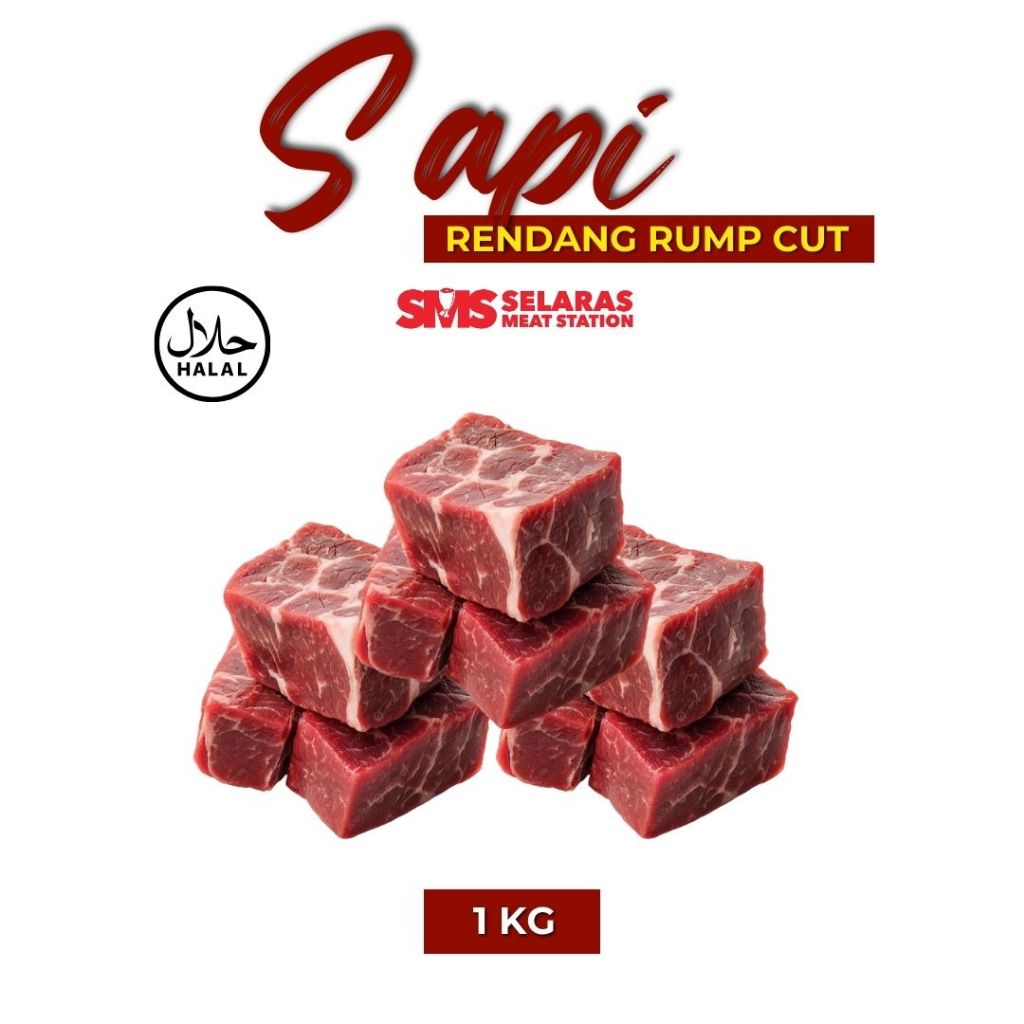 Jual Daging Sapi Potong Untuk Rendang Rawon Semur Soto Bagian Rump 1 Kg ...