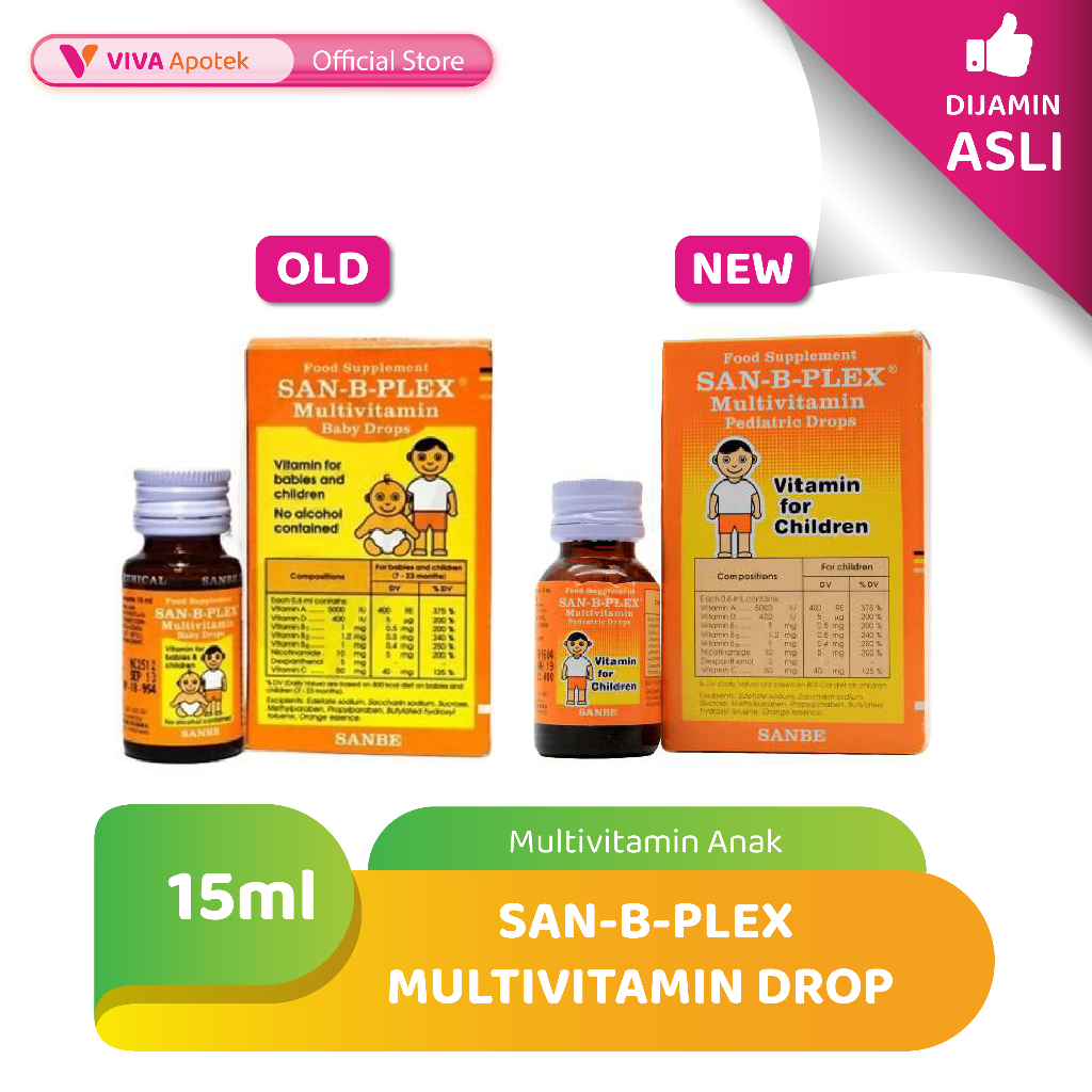 Jual San-B-Plex Drops Multivitamin Anak (15 ml) | Shopee Indonesia