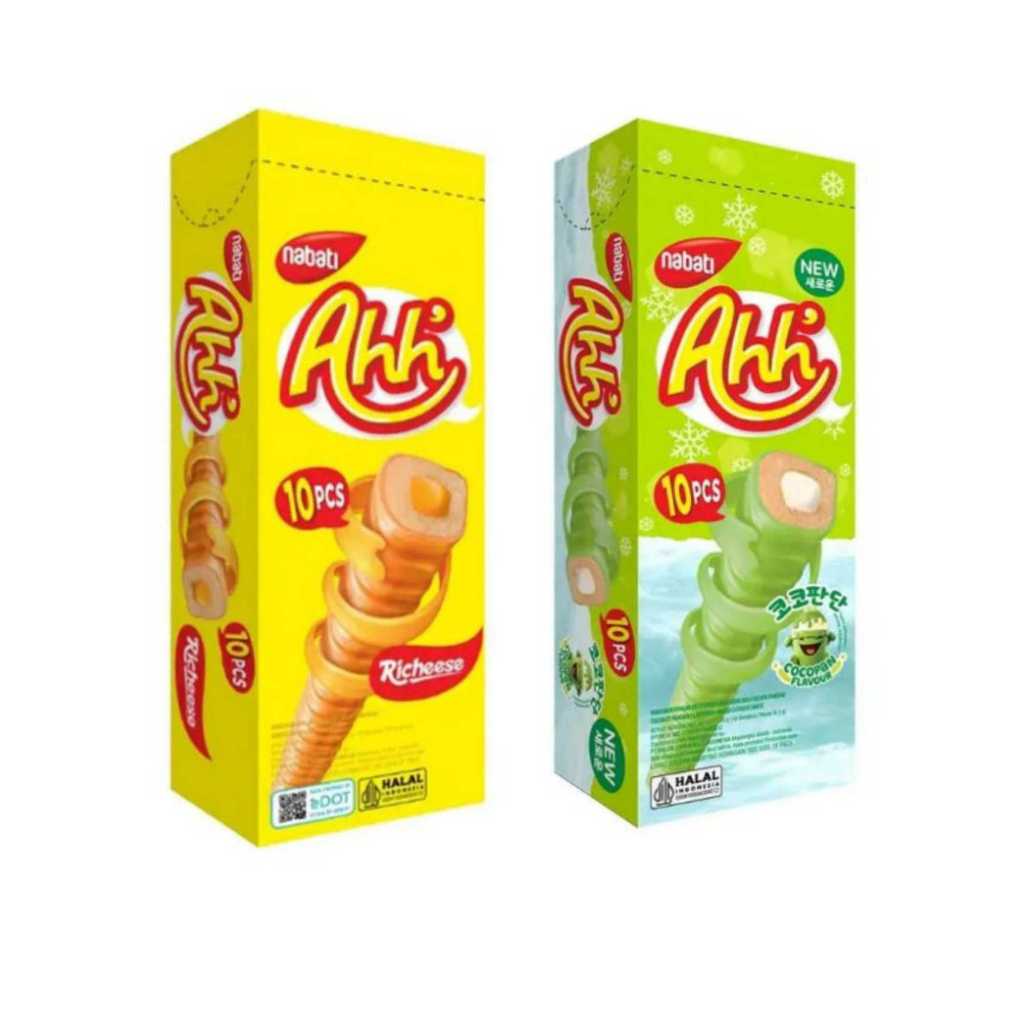 Jual Nabati Ahh 30gr (isi 10pcs) Snack Ringan Ekstrudat Salut Cream ...