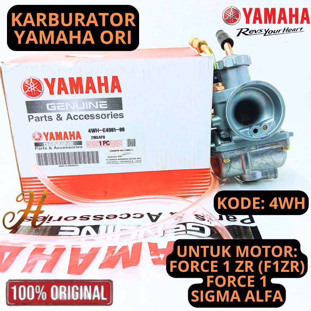 Jual KARBURATOR GARANSI 4WH YAMAHA F1ZR,FORCE 1,SIGMA ALFA 100% ASLI ...