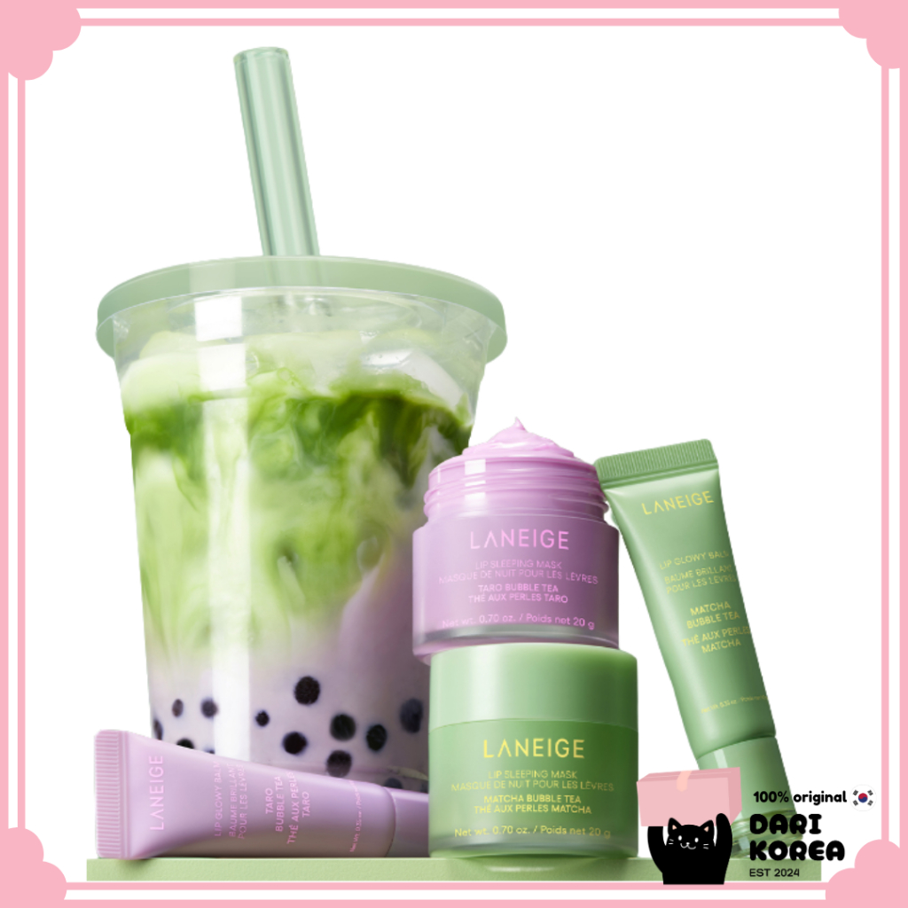 Jual LANEIGE Lip Glowy Balm / LANEIGE Lip Sleeping Masker Bubble Tea ...