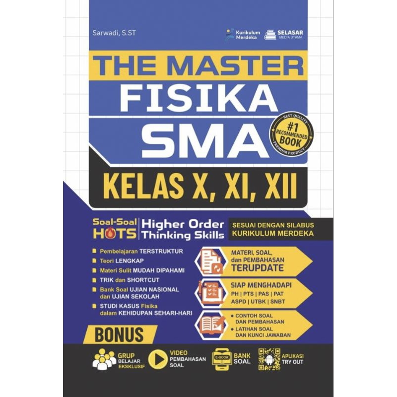Jual Buku The Master Materi dan Bank Soal FISIKA SMA/MA Kelas 10, 11, 12 | Shopee Indonesia